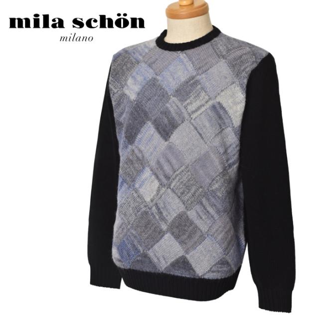 ミラショーン mila schon 2025秋冬新作 メンズ クルーネックセーター 服