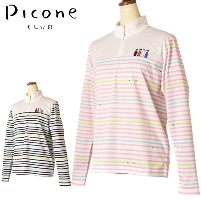 40％OFFセール！ピッコーネ クラブ PICONE CLUB ゴルフ 2025春夏新作 レディース ハーフジッププルオーバー ハイネックシャツ モックネック 服 ゴルフウェア アウトレット