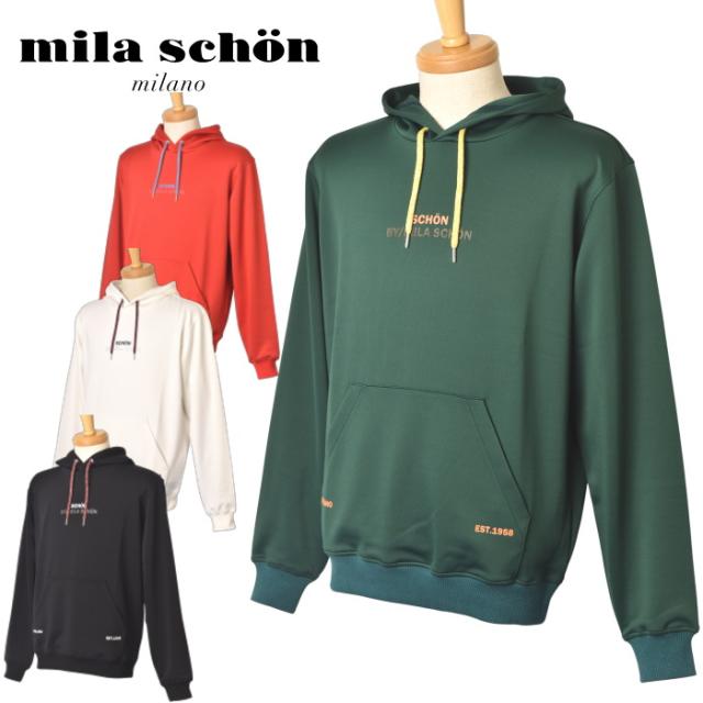 ミラショーン mila schon 2025秋冬新作 メンズ フーディーパーカー 服