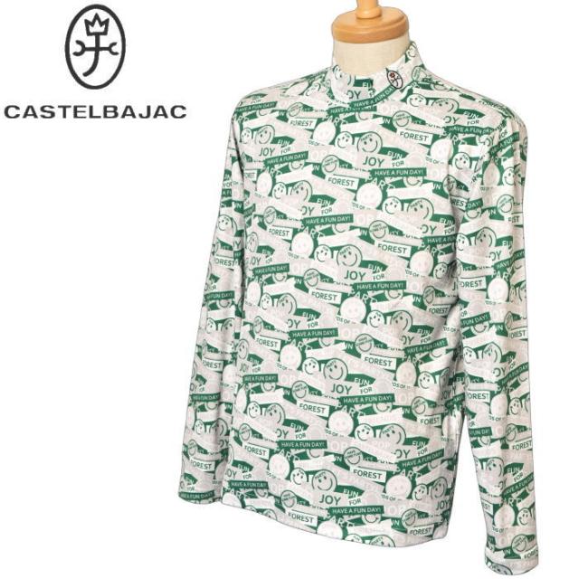 50％OFFセール！カステルバジャック スポーツ ゴルフ CASTELBAJAC 2025春夏新作 メンズ 長袖ハイネックシャツ モックネック 服 ゴルフウェア アウトレット