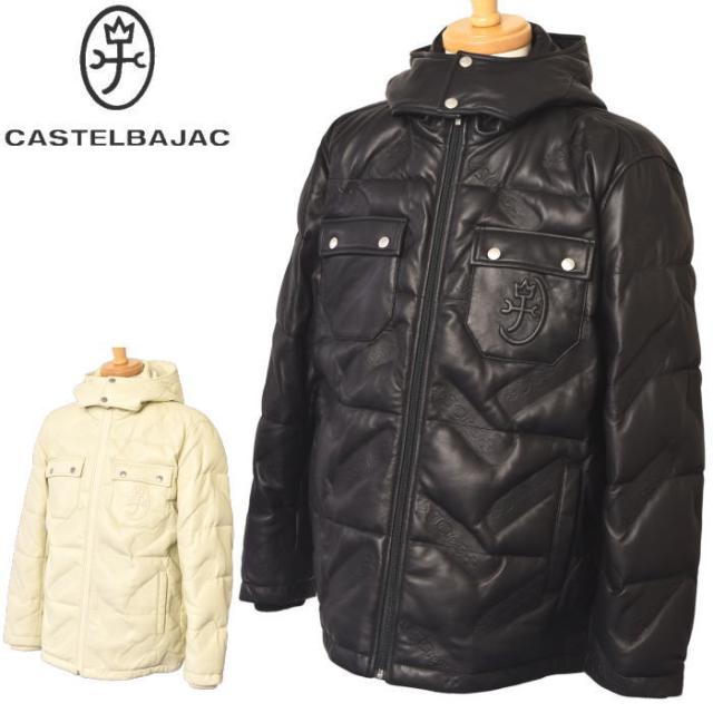 カステルバジャック CASTELBAJAC 2025秋冬新作 メンズ ラムレザーダウンブルゾン ジャケット 服