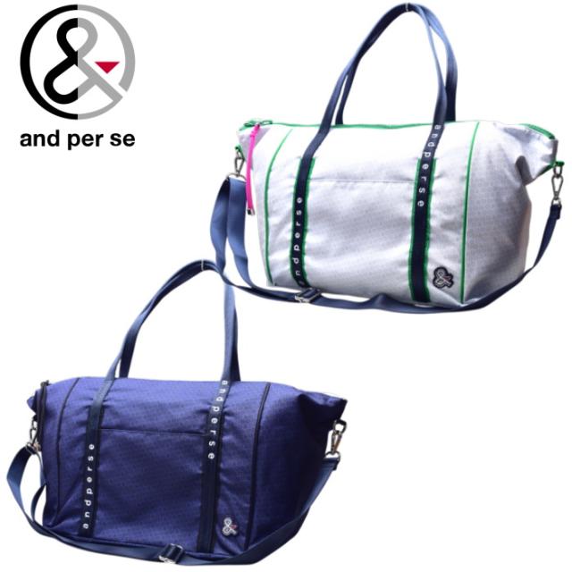 アンパスィ and per se ゴルフ 2025秋冬新作 ユニセックス メンズ レディース ボストンバッグ
