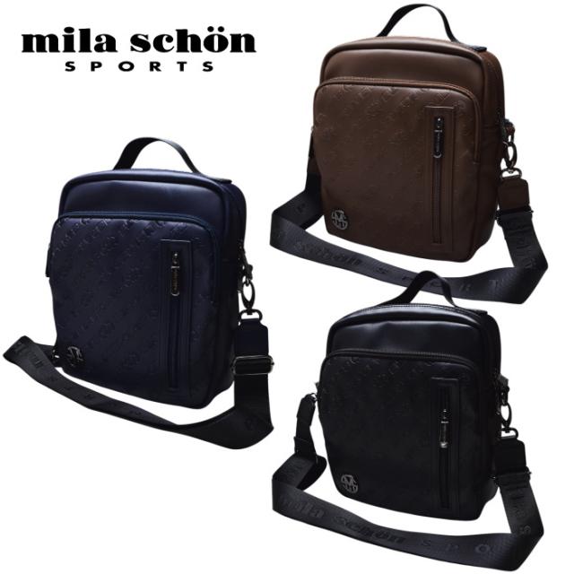 ミラショーン スポーツ ゴルフ mila schon sports 2025秋冬新作 メンズ ショルダーバッグ