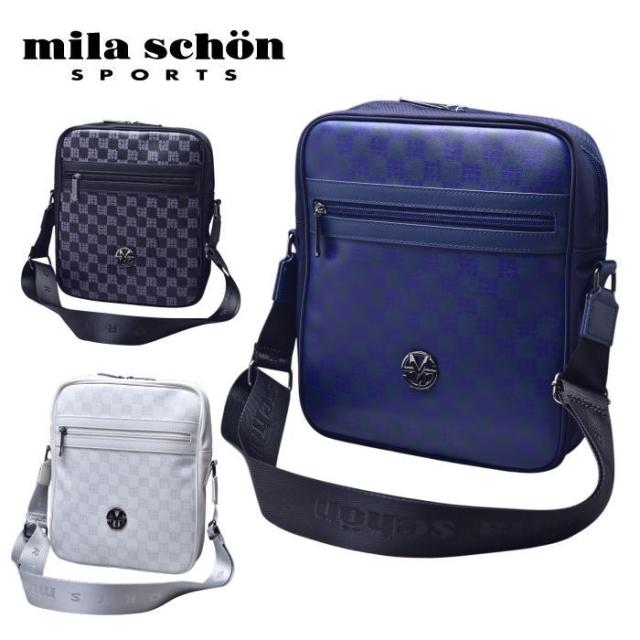 50％OFFセール！ミラショーン スポーツ ゴルフ mila schon sports 2025春夏新作 メンズ ショルダーバッグ アウトレット
