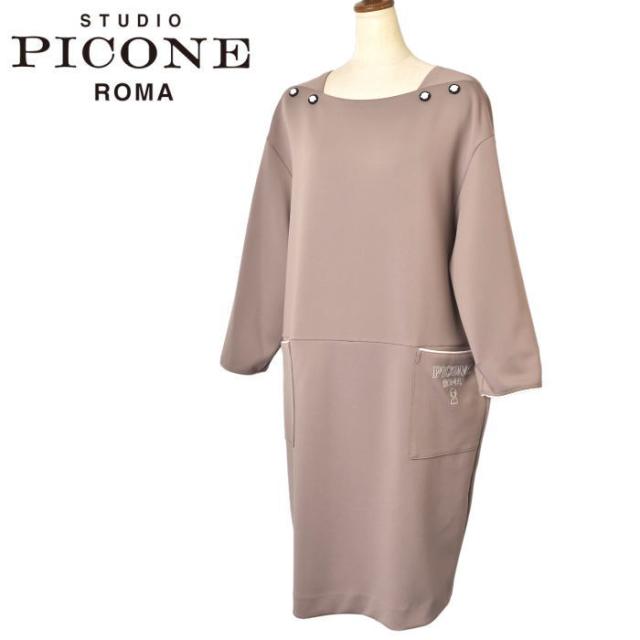 50％OFFセール！ スタジオ ピッコーネ STUDIO PICONE ROMA 2024秋冬新作 レディース 七分袖ワンピース アウトレット