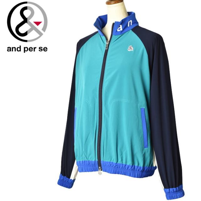 20％OFFセール！アンパスィ and per se ゴルフ 2023秋冬新作 レディース 中綿切替ジップアップブルゾン 服 ゴルフウェア