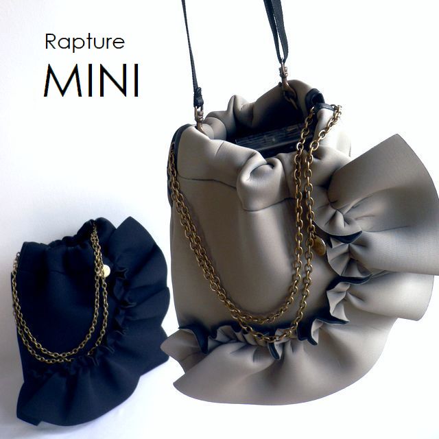 RAPTURE ラプチャー バッグ ネイプルズ チェーン ホーボー ミニ 2ウェイ バッグ HB013MN イエロー/グレー/ブラック/ストライプ/ボーダー