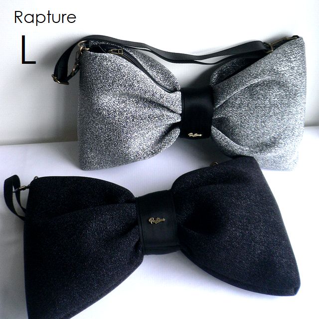 RAPTURE ラプチャー バッグ メタリック ダイバー素材 ネオプレン リボンクロスボディバッグ ショルダー HD180MTL  ダークシルバー ブラックメタリック