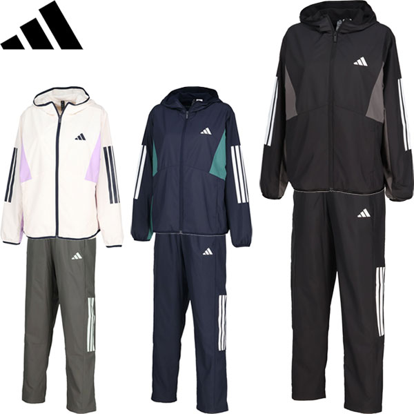 ◆◆ ＜アディダス＞ adidas チーム ルーズフィット ウィンドブレーカージャケット＆パンツ レディース 上下セット NCX84-P2571