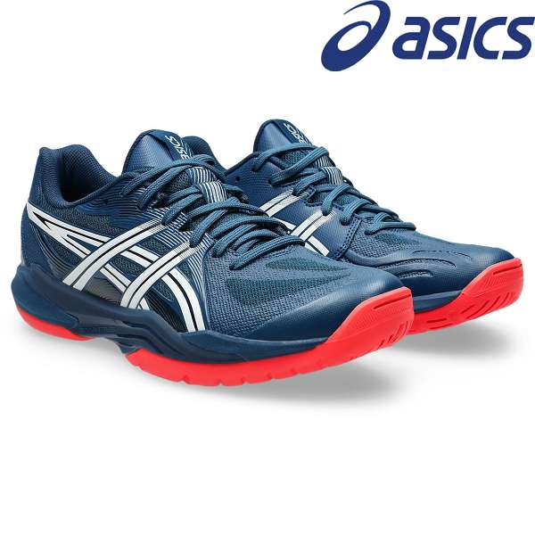 ◆◆ ＜アシックス＞ ASICS POWERBREAK FF 1071A101 (400：MAKO BLUE/WHITE) メンズ インドアシューズ 1071A101-400