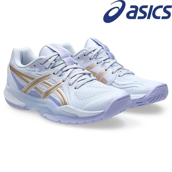 ◆◆ ＜アシックス＞ ASICS POWERBREAK FF 1072A104 (401：BLUE FADE/CHAMPAGNE) ハンドボールシューズ レディース 1072A104-401