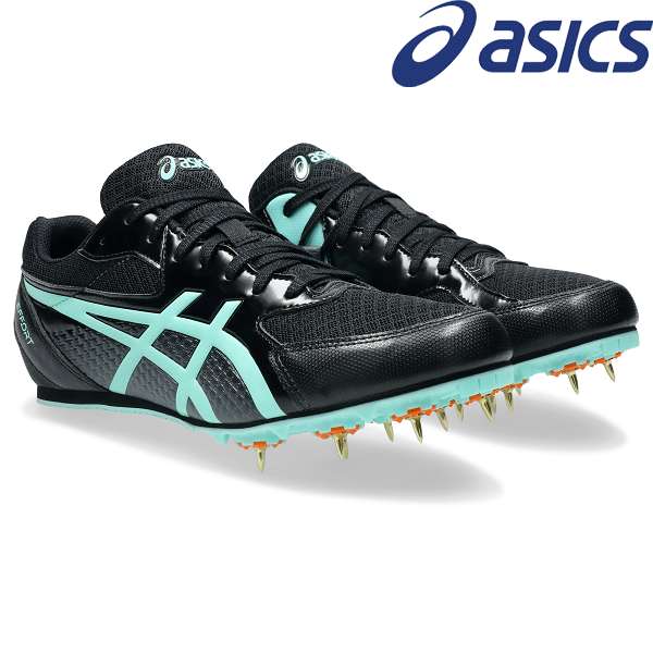 ◆◆ ＜アシックス＞ ASICS EFFORT 13 1093A167 (004：BLACK/ILLUMINATE MINT) 陸上スパイク メンズ 1093A167-004