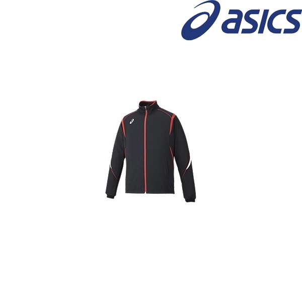 ◆◆メール便発送 ＜アシックス＞ ASICS ドライ トレーニングジャケット (リサイクル素材) (002：BK／RD) メンズ 2031D814-002