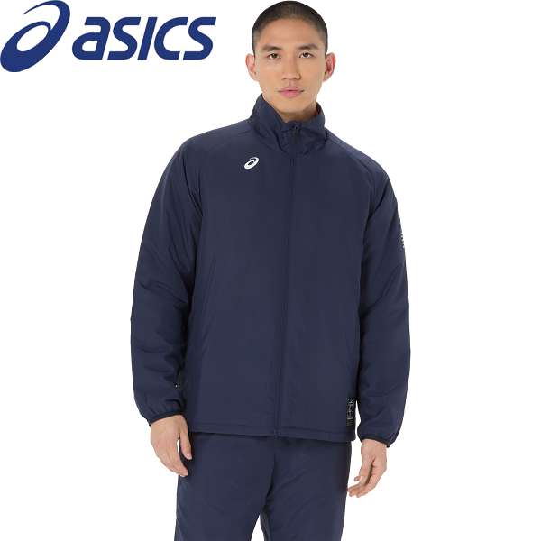 ◆◆ ＜アシックス＞ ASICS 中わたウインドブレーカージャケット 2031F178 (400：ミッドナイト) メンズ 2031F178-400
