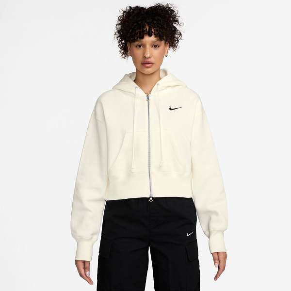 ◆◆ ＜ナイキ＞ NIKE ウィメンズ NSW PHNX クロップ フルジップ フリース L/S フーディ HV2427 (133)