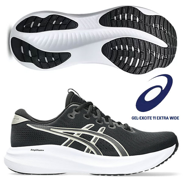 即納可☆【ASICS】アシックス GEL-EXCITE 11 EXTRA WIDE メンズ ランニングシューズ 1011C079