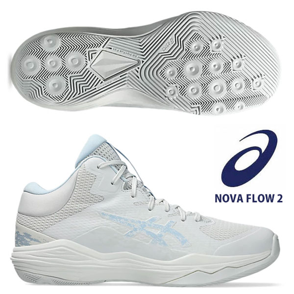 即納可★ 【asics】アシックス NOVA FLOW 2 ユニセックス バスケットボールシューズ 1063A071 102