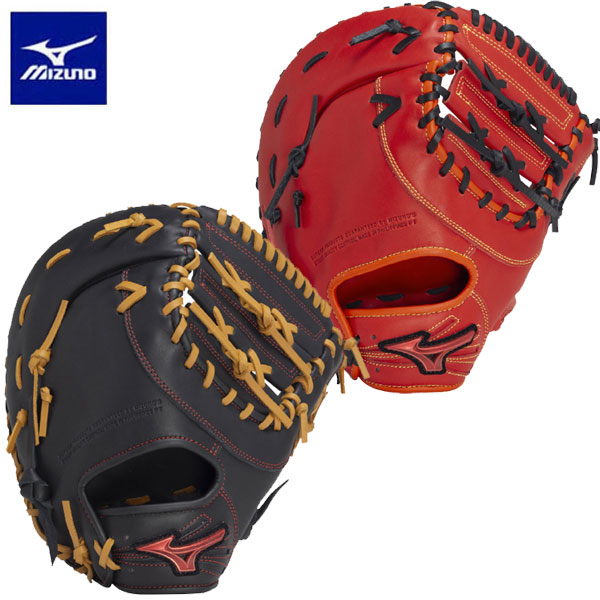 即納可★ 【MIZUNO】ミズノ 軟式用ウィルドライブ レッド IBE【一塁手用／TK型】 1AJFR33600