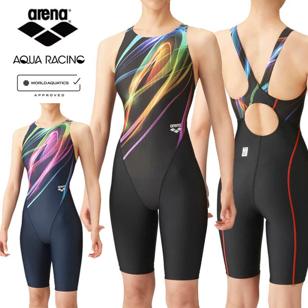 メール便発送 即納可☆【ARENA】アリーナ アクアレーシングワンピーススパッツ 競泳水着 ARN4075W