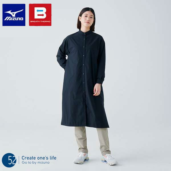即納可☆【MIZUNO】ミズノ ブレスサーモ サーマルメッシュワンピースコート B2MCA73109