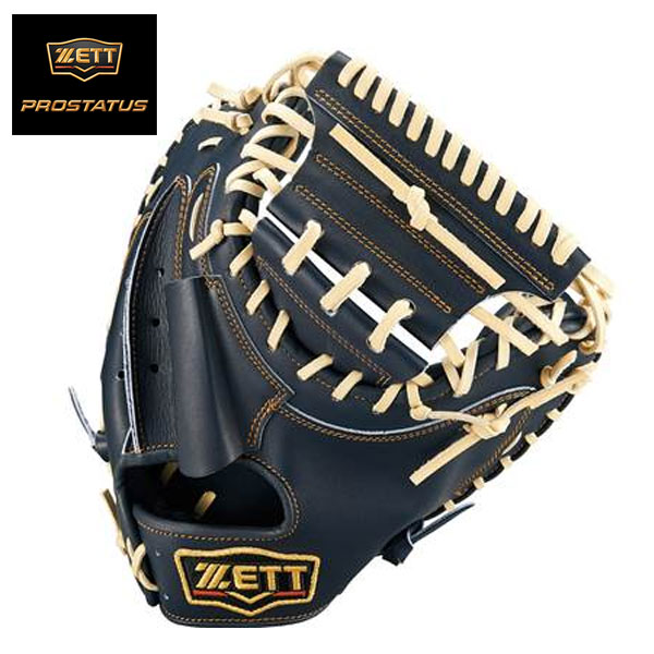 即納可★ 【ZETT】ゼット 硬式 キャッチャーミット プロステイタス 捕手用 ミット BPROCM620 1932N