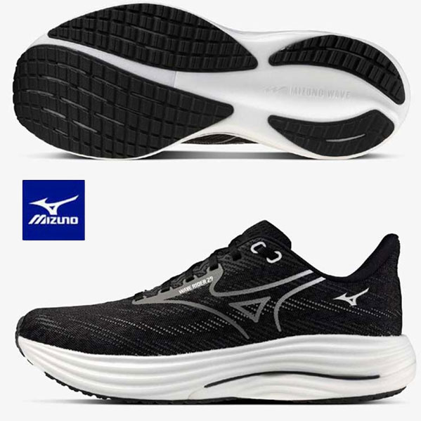 即納可★ 【MIZUNO】ミズノ ウエーブライダー29 ランニングシューズ ユニセックス J1GC2505