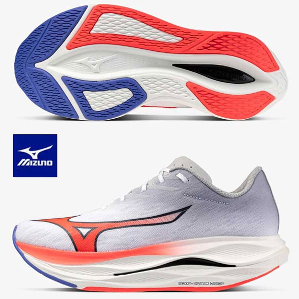 即納可★ 【MIZUNO】ミズノ ウエーブリベリオンフラッシュ3 ランニングシューズ メンズ J1GC2535 01