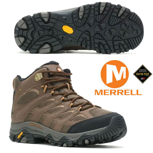 即納可★ 【MERRELL】メレル モアブ 3 MID ゴアテックス GORE-TEX  アウトドア トレッキングシューズ M500253W