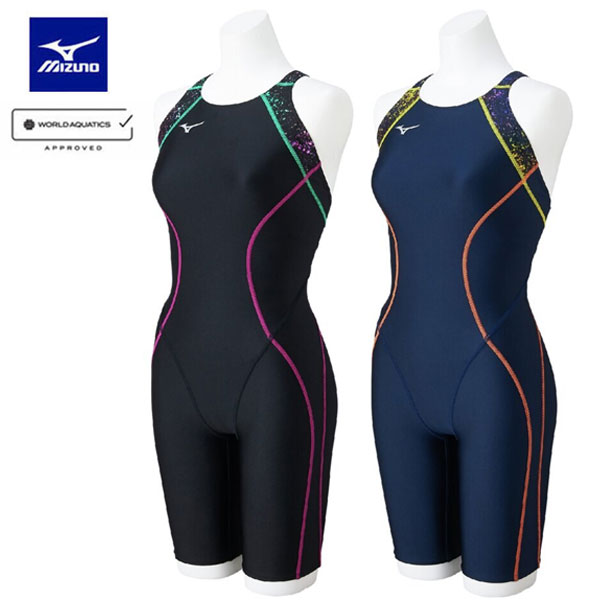 メール便発送 即納可☆【MIZUNO】ミズノ WA承認 競泳用ハーフスーツ（マスターズバック） 練習水着  N2MGC246