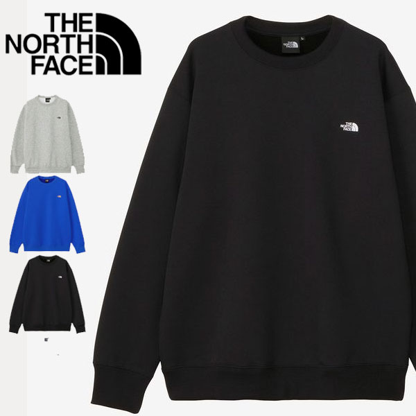 即納可★ 【THE NORTH FACE】ノースフェイス スモールロゴヘザースウェットクルー メンズ  NT62337
