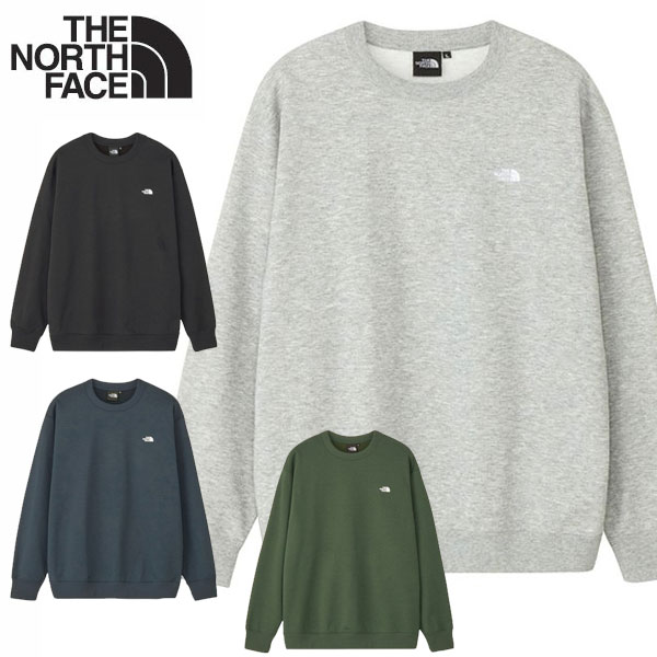 即納可★ 【THE NORTH FACE】ノースフェイス スモールロゴヘザースウェットクルー ユニセックス  NT62532