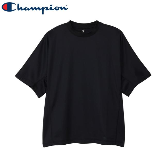 チャンピオン リカバリーウェア 半袖シャツ C3-CS390 090 ブラック RECOVERY WEAR SHORT SLEEVE Champion 休養 抗疲労