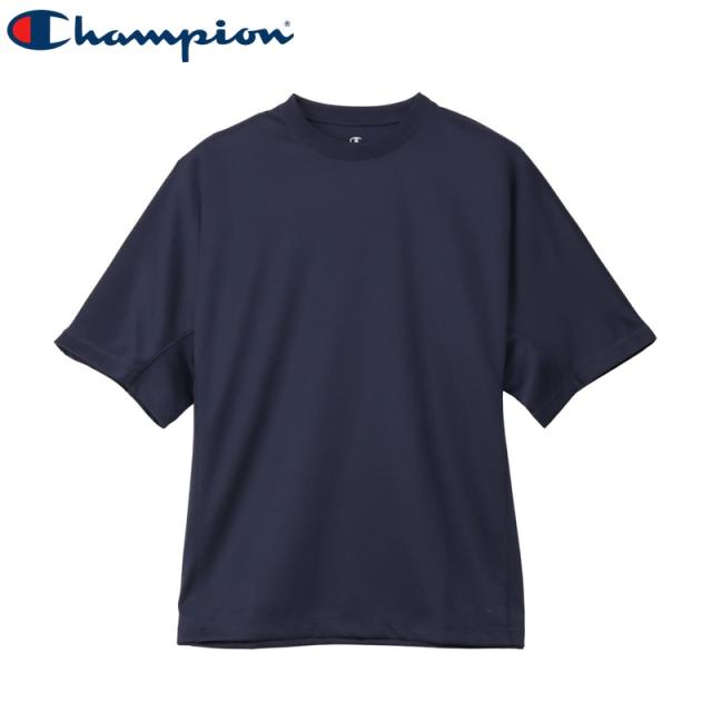 チャンピオン リカバリーウェア 半袖シャツ C3-CS390 370 ネイビー RECOVERY WEAR SHORT SLEEVE Champion 休養 抗疲労