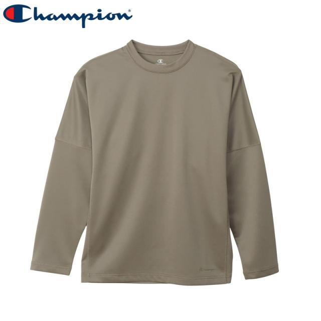 チャンピオン リカバリーウェア 長袖シャツ C3-CS490 655 オリーブ RECOVERY WEAR LONG SLEEVE Champion 休養 抗疲労