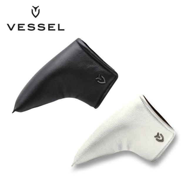 VESSEL ベゼル ヘッドカバー パター用 Genuine Leather Putter Cover ブレードタイプ Headcover PC23118 【新品】ZAAQ ゴルフ用品 PT用 メンズ 男性用 紳士用 ゴルフ用