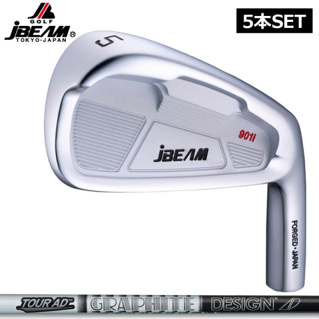 JBEAM T901i アイアンセット 5本組(#6-PW) グラファイトデザイン TourAD AD-105/115 装着 【カスタム】【新品】 Jビーム カーボンシャフト 地クラブ