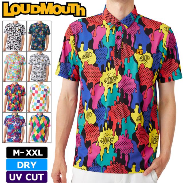 ラウドマウス メンズ 半袖 ポロシャツ 吸汗速乾 UVカット 773600 【メール便発送】【新品】SCBR 日本規格 ゴルフウェア Loudmouth SEP2