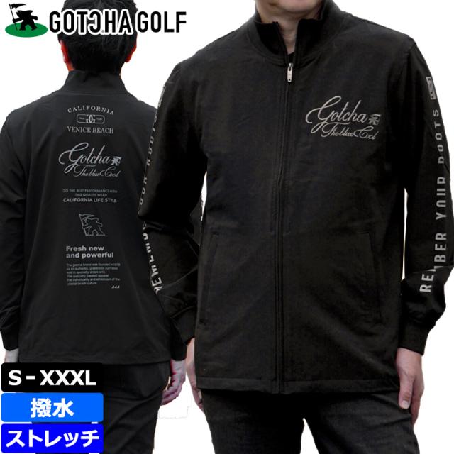 ガッチャゴルフ メンズ 長袖 ブルゾン 撥水 フルジップ 223GG1603 GOTCHA GOLF スタンド 【新品】RCBR ゴルフウェア ブルゾン トップス アウター NOV3