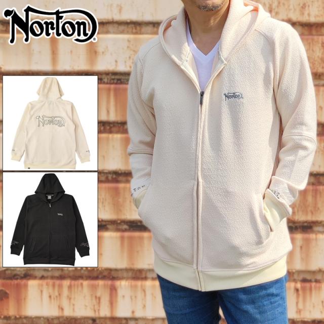 ノートン 抗菌防臭 長袖 パーカー 231N1304 メンズ ブリスタージャカード Norton 【新品】SAAR 長そで ジップパーカー フード ファッション MAR3