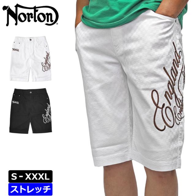 ノートン メンズ ストレッチ チェックジャガード ショートパンツ 242N1904 Norton 【新品】TAAR ジーンズ ボトムス メンズファッション JUN3