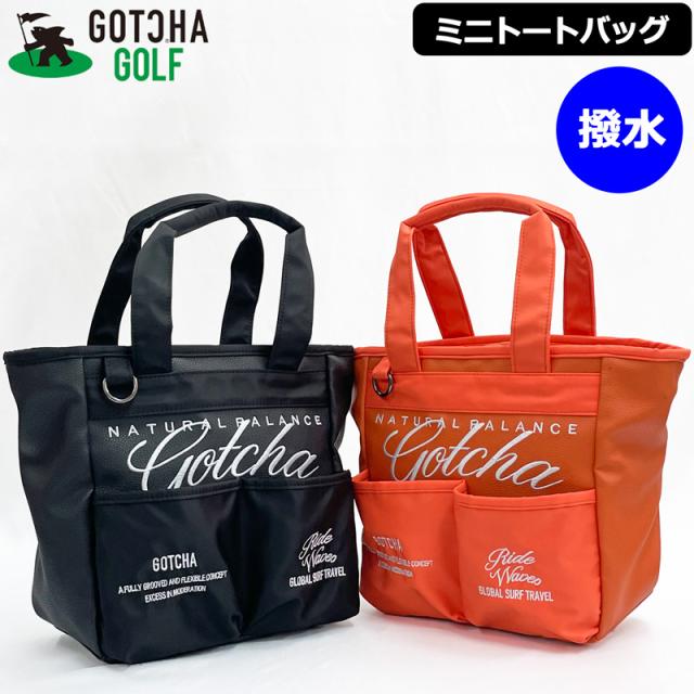 ガッチャゴルフ 2025 ミニトートバッグ 撥水 素材切替 252GG8501 GOTCHA GOLF 【新品】25SS PU カートバッグ ラウンドポーチ メンズ レディース ユニセックス JUN1
