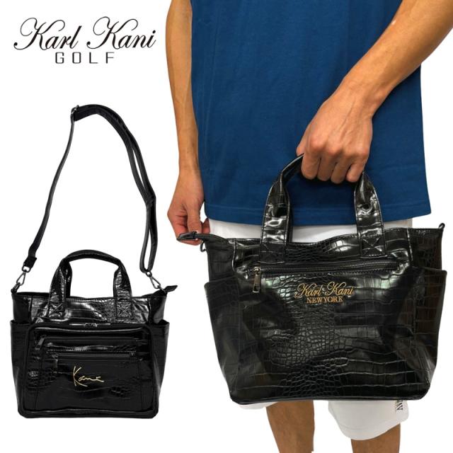 カールカナイゴルフ 2025 ミニトートバッグ クロコダイル 12ポケット 252KG8501 ショルダー付属 【新品】25SS ラウンドポーチ カートバッグ MAY2