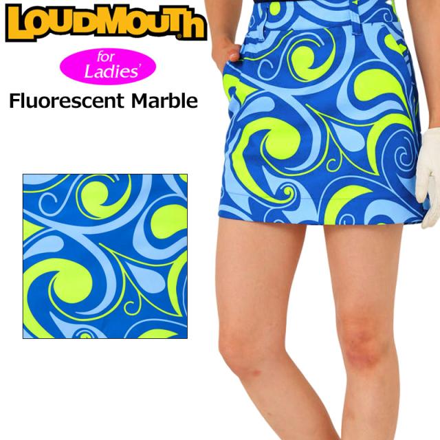 ラウドマウス レディース スカート インナー付 Fluorescent Marble フローレッセントマーブル 763351(353) 【メール便発送】【日本規格】【新品】SAAR Loudmouth スコート APR3