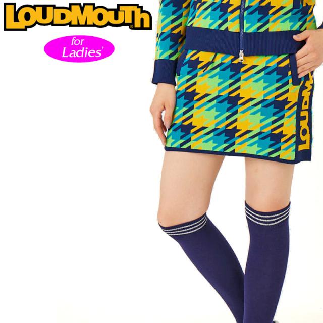 ラウドマウス レディース 裏蓄熱 軽量 ニット スカート Turquoise ターコイズ 772360(966) 防寒 【日本規格】【新品】RCBR スコート ボトムス Loudmouth ゴルフウェア NOV1