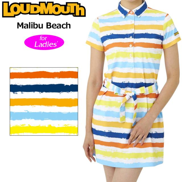 ラウドマウス レディース 半袖 ワンピース 吸汗速乾 接触冷感 Malibu Beach マリブビーチ 762657 (313) 【日本規格】【新品】RAAR Loudmouth ゴルフウェア ゴルフワンピ APR3