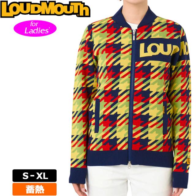 ラウドマウス レディース ニット ジャケット Orange オレンジ 772752(987) 蓄熱 保温 防寒 日本規格【新品】RCBR Loudmouth アウター ブルゾン フルジップ ゴルフウェア
