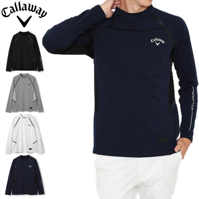 キャロウェイ メンズ ストレッチ モックネック 長袖 シャツ C21233105 【メール便発送】【新品】QCBR 241-1233505 Callaway メンズウェア ゴルフウェア トップス SEP3