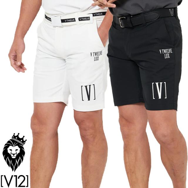V12 ゴルフ メンズ ショートパンツ LX V SHORTS VLX2210-PN02 ヴィ・トゥエルヴ 【新品】RAAR ショーツ ロゴ ゴルフウェア ボトムス V12 GOLF