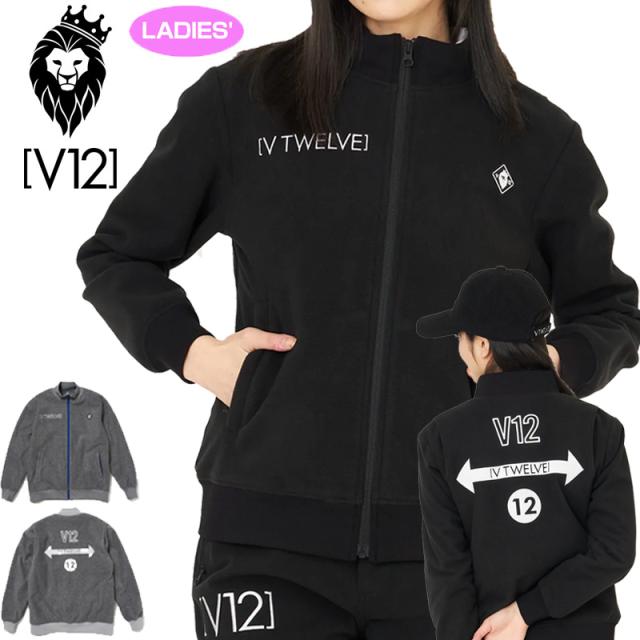 V12 ゴルフ レディース フリース 長袖ジャケット TEC FLEECE JKT フルジップ V122220-JK10 ヴィ・トゥエルヴ 【新品】RCBR ゴルフウェア ブルゾン トップス GOLF