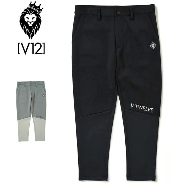 V12 ゴルフ メンズ ロングパンツ DMAT PANTS ダンボールニット V122310-PN07 ヴィ・トゥエルヴ 【新品】SAAR ゴルフウェア スウェット GOLF